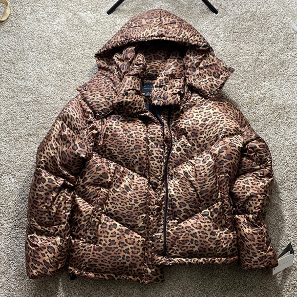 Sanctuary | Jackets & Coats | Nwt Leopard Print Puffer Jacket | Poshmark